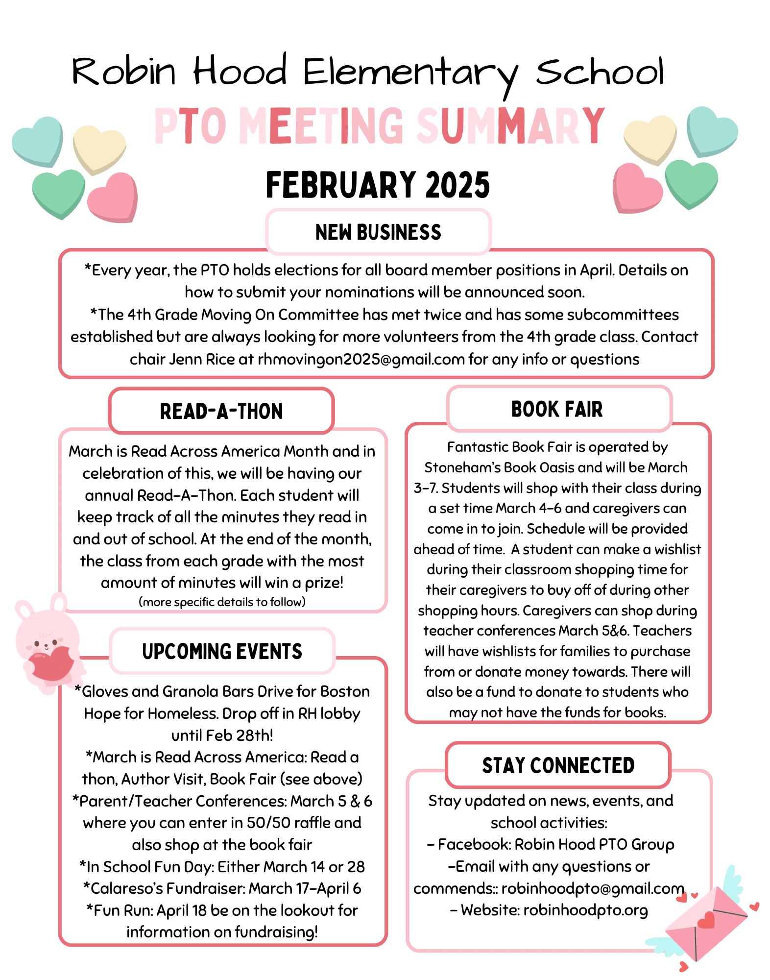 February 2025 Meeting Summary | RobinHood PTO